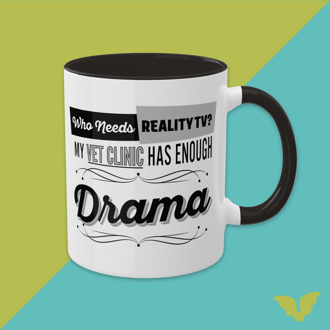 Funny Veterinary 11 Oz Ceramic Mug, Vet Clinic Humor Cup, Animal Worker ...