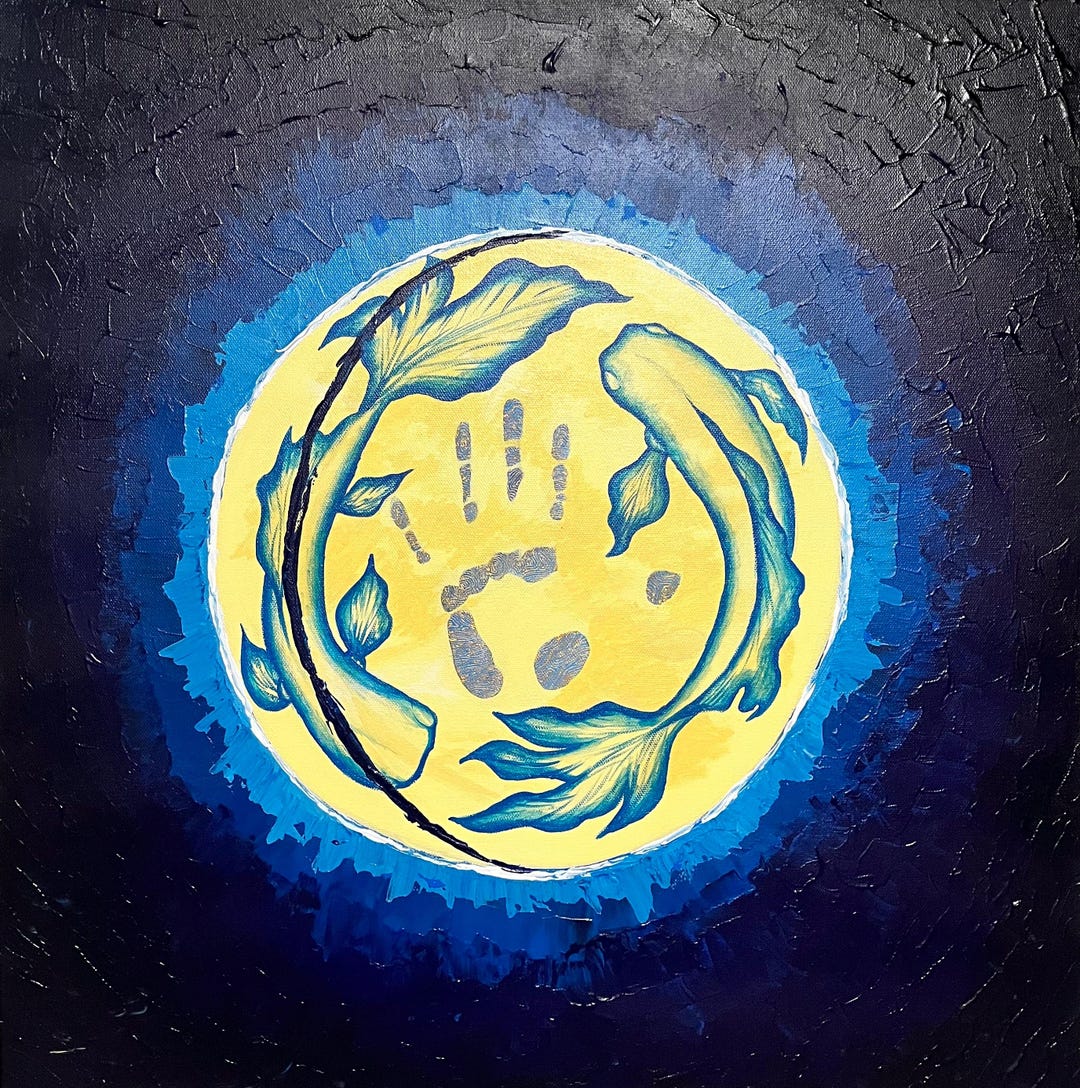 Pisces Supermoon Art Print - Etsy