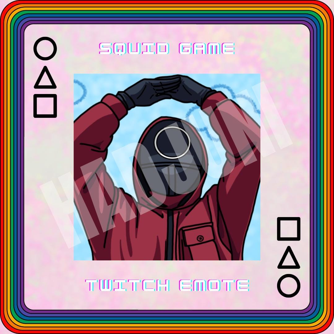 Squid Emote Game Guard for Twitch/discord - Etsy