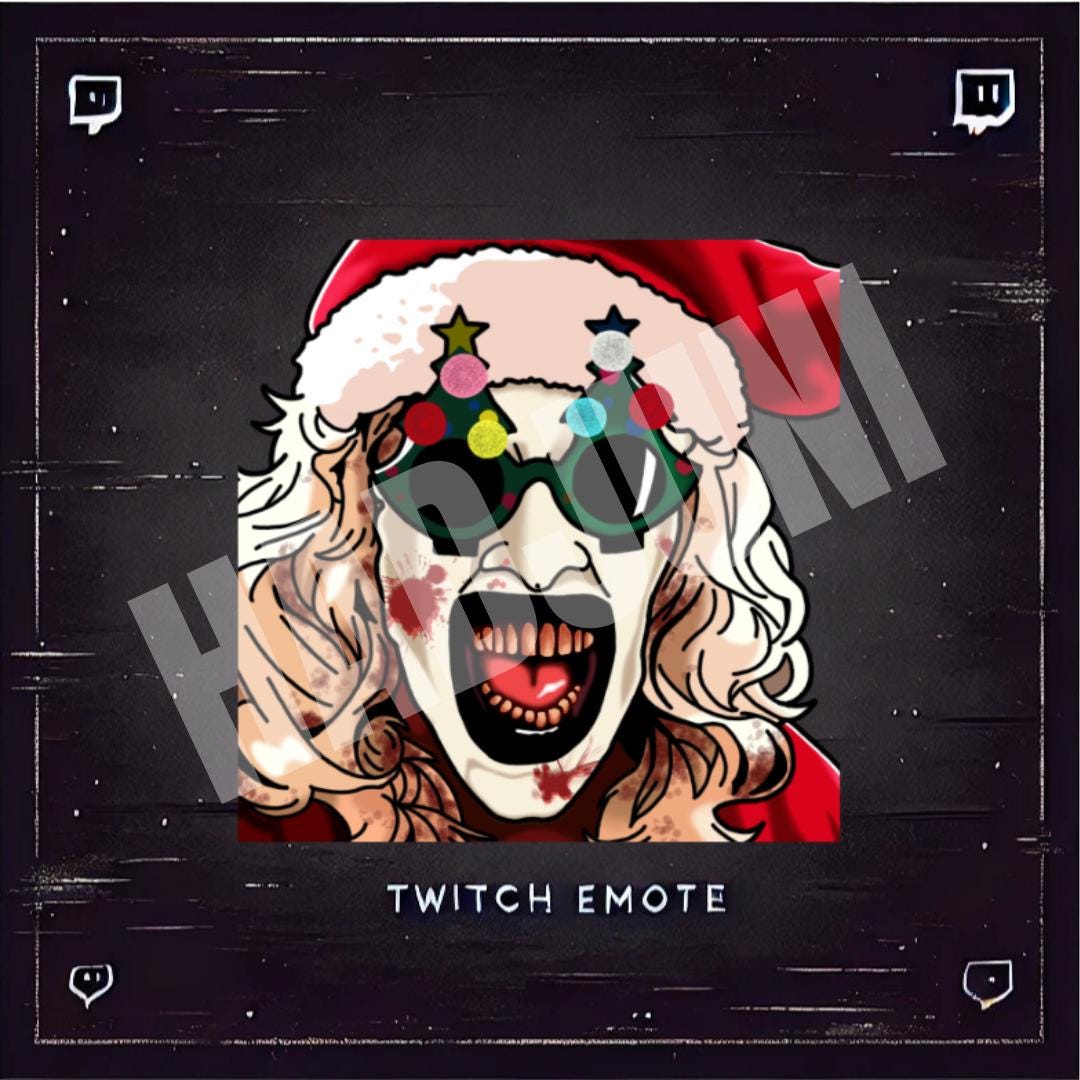 Emote Art the Clown From Terrifier for Twitch/discord - Etsy
