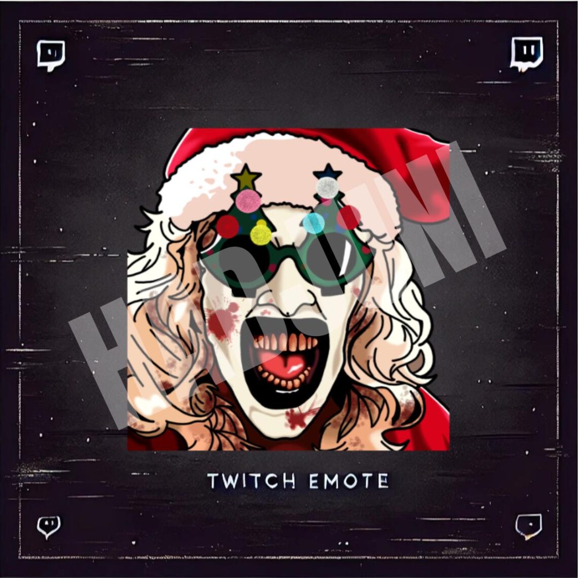 Emote Art the Clown From Terrifier for Twitch/discord - Etsy