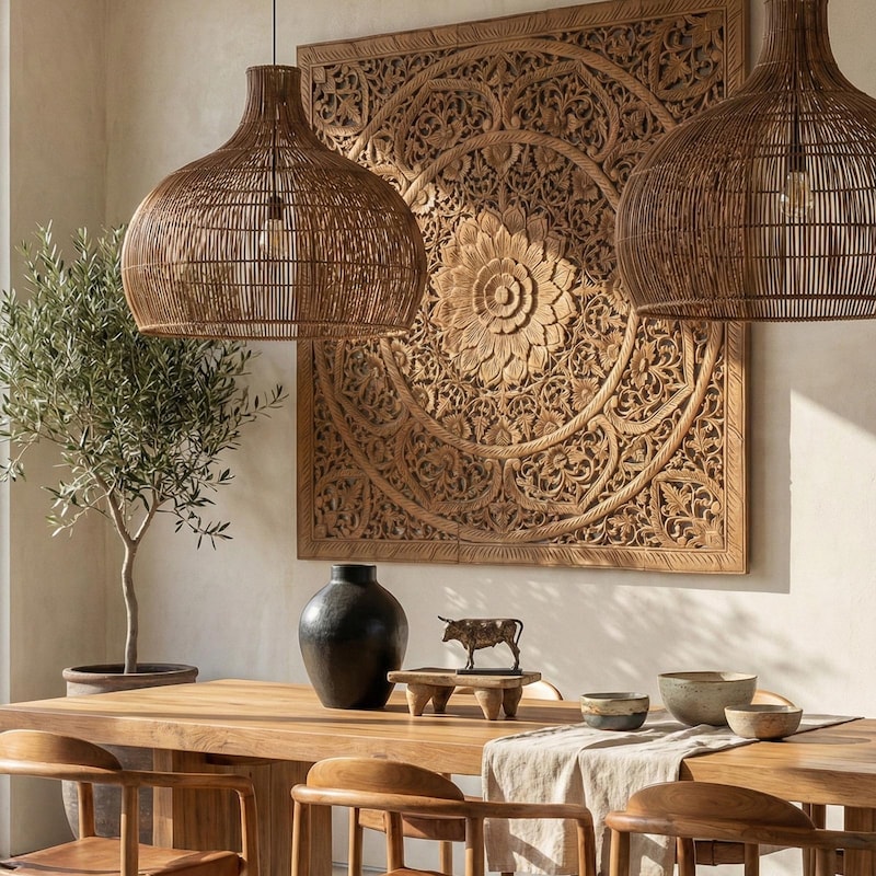 Wood Bed Headboard Set - Etsy