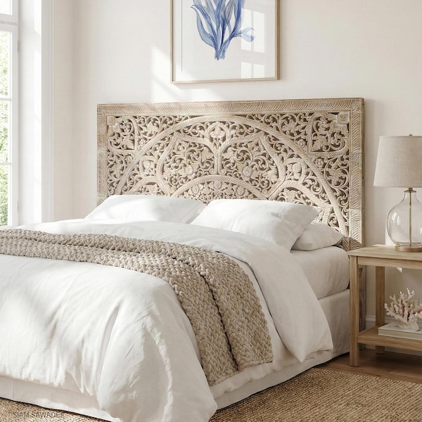 Carved Headboard - Etsy UK