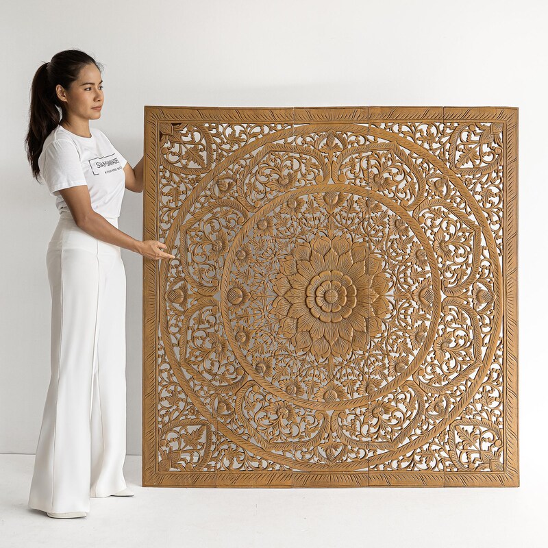 Mandala Headboard Queen - Etsy