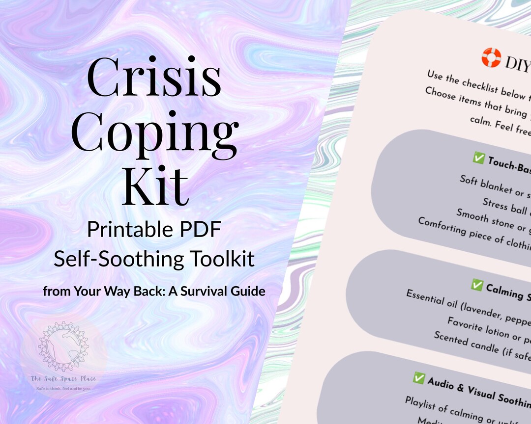 DIY Crisis Coping Kit Printable | Mental Health PDF | Self-soothing ...