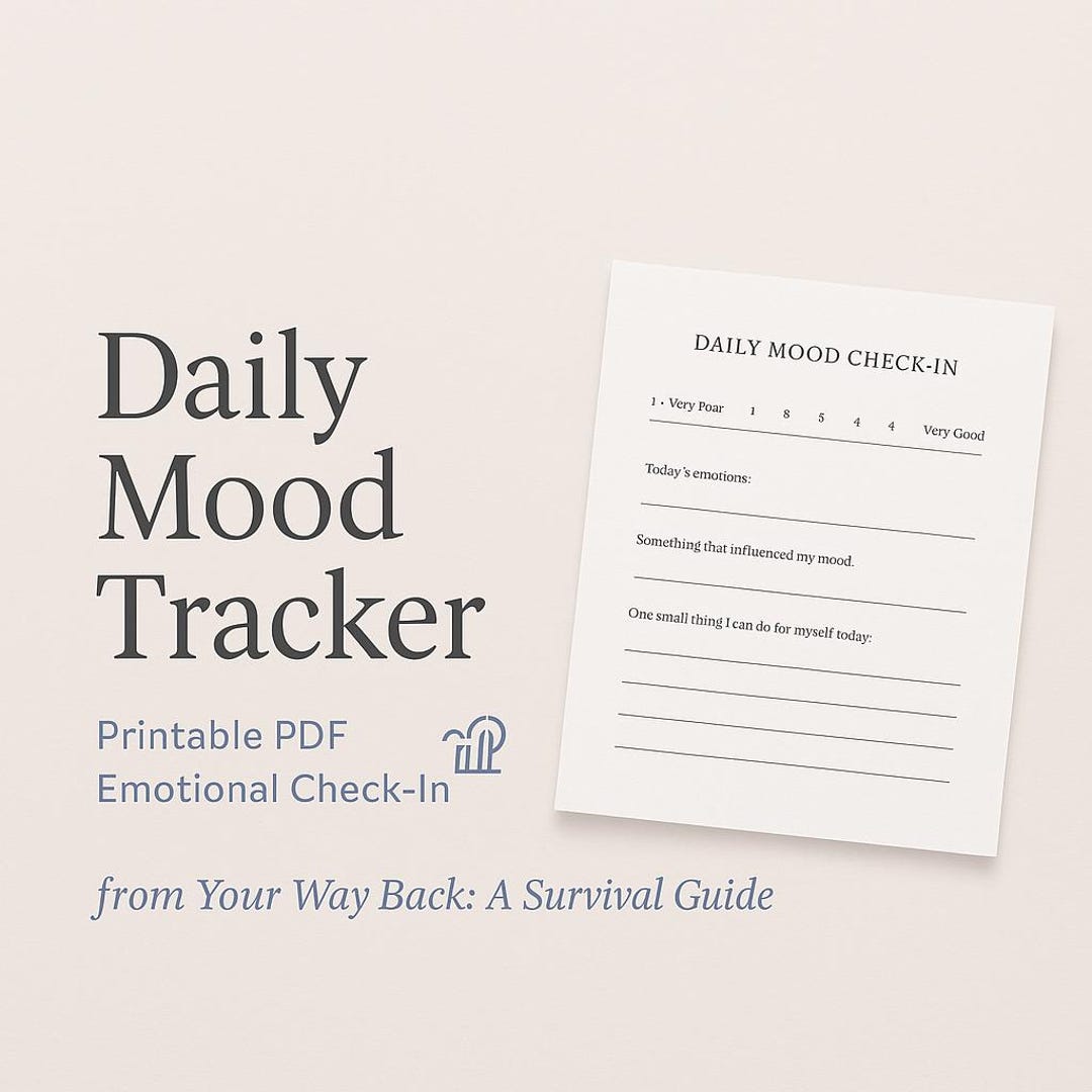 Printable Daily Mood Tracker | Mental Health Worksheet | Emotional ...