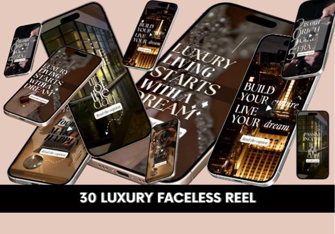 Luxury Faceless Reels: Elegant Instagram Video Templates (canva ...