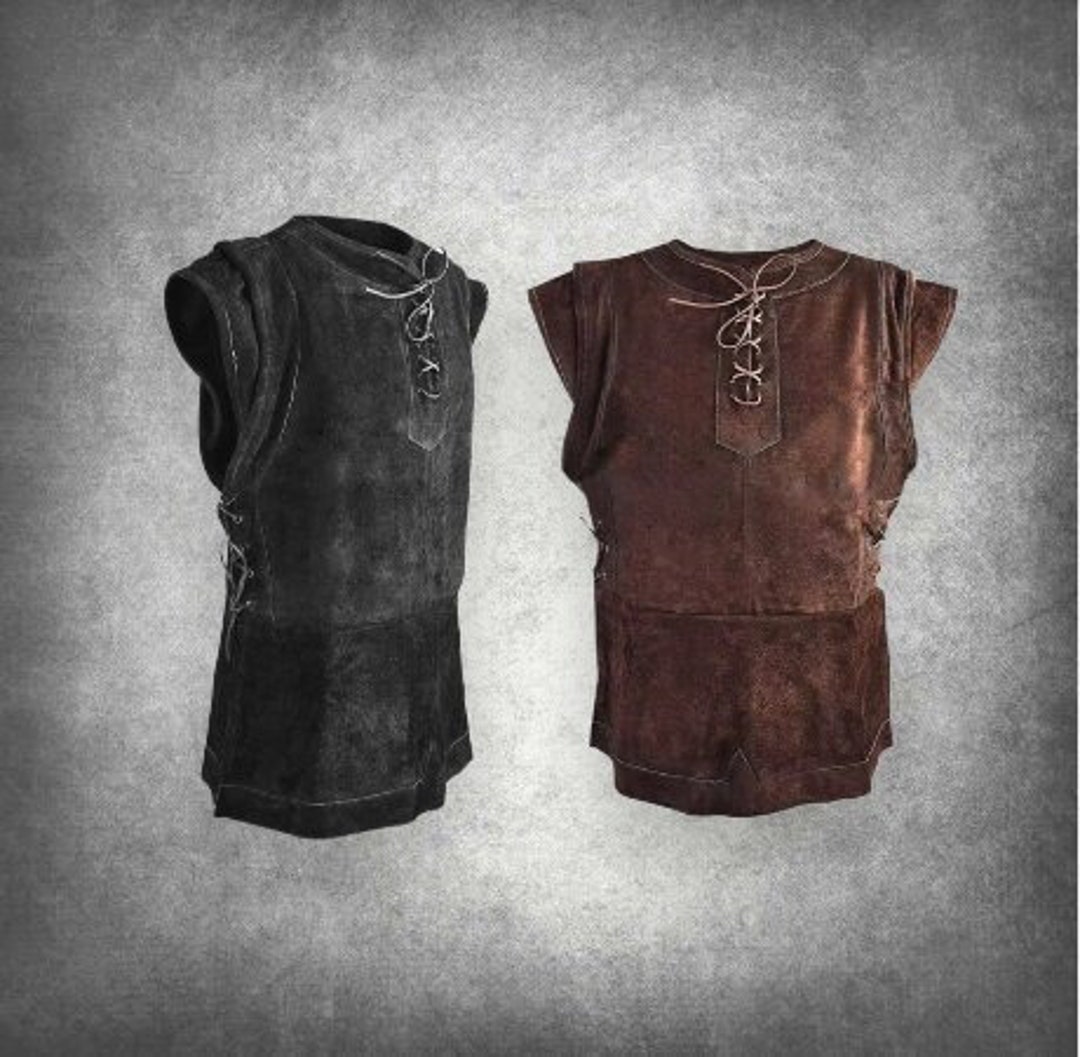 Medie.val Warrior-inspired Gothic Men's Sleeveless Vest: - Etsy