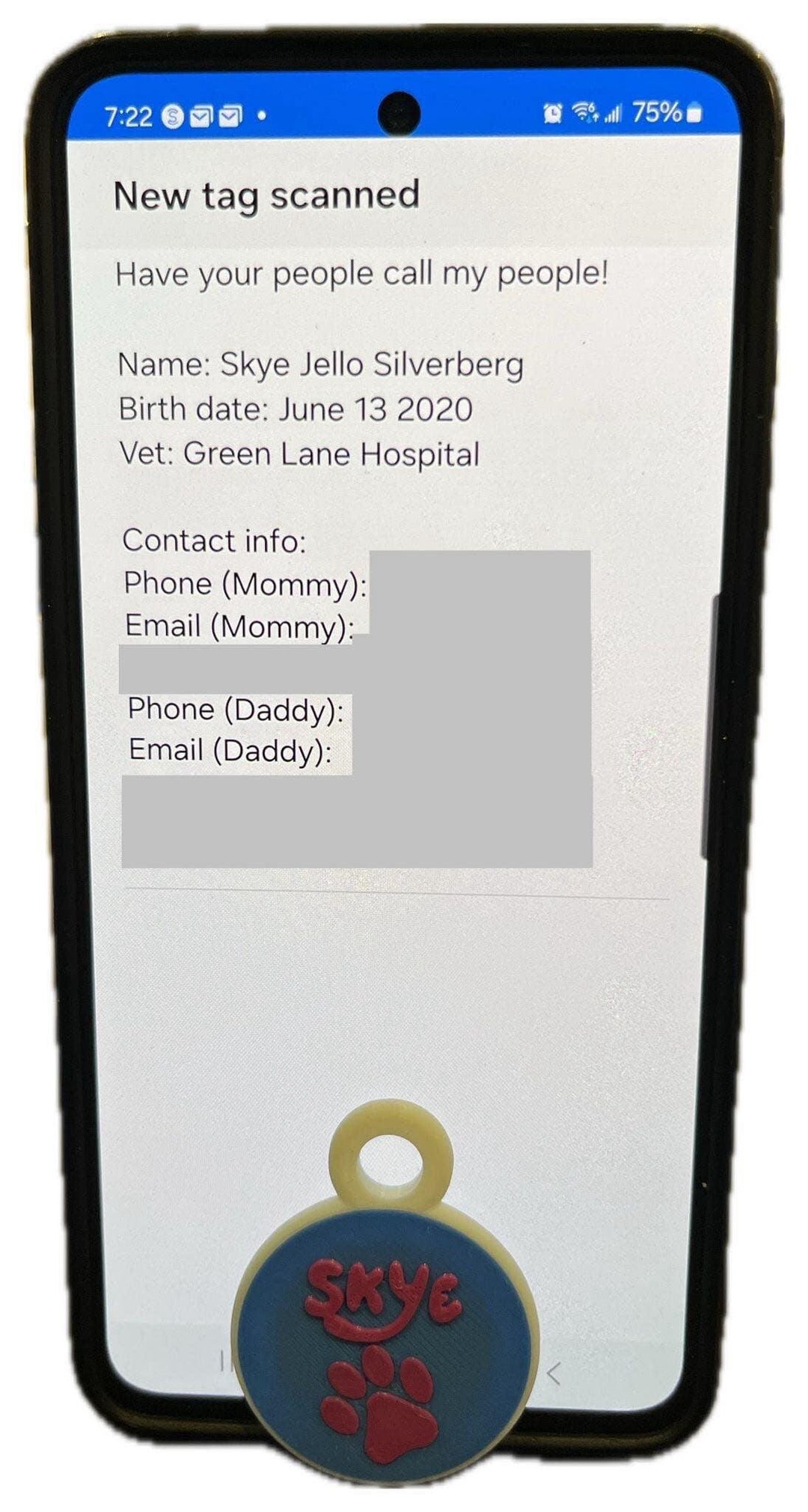 Custom Smart NFC Dog Tag - Etsy