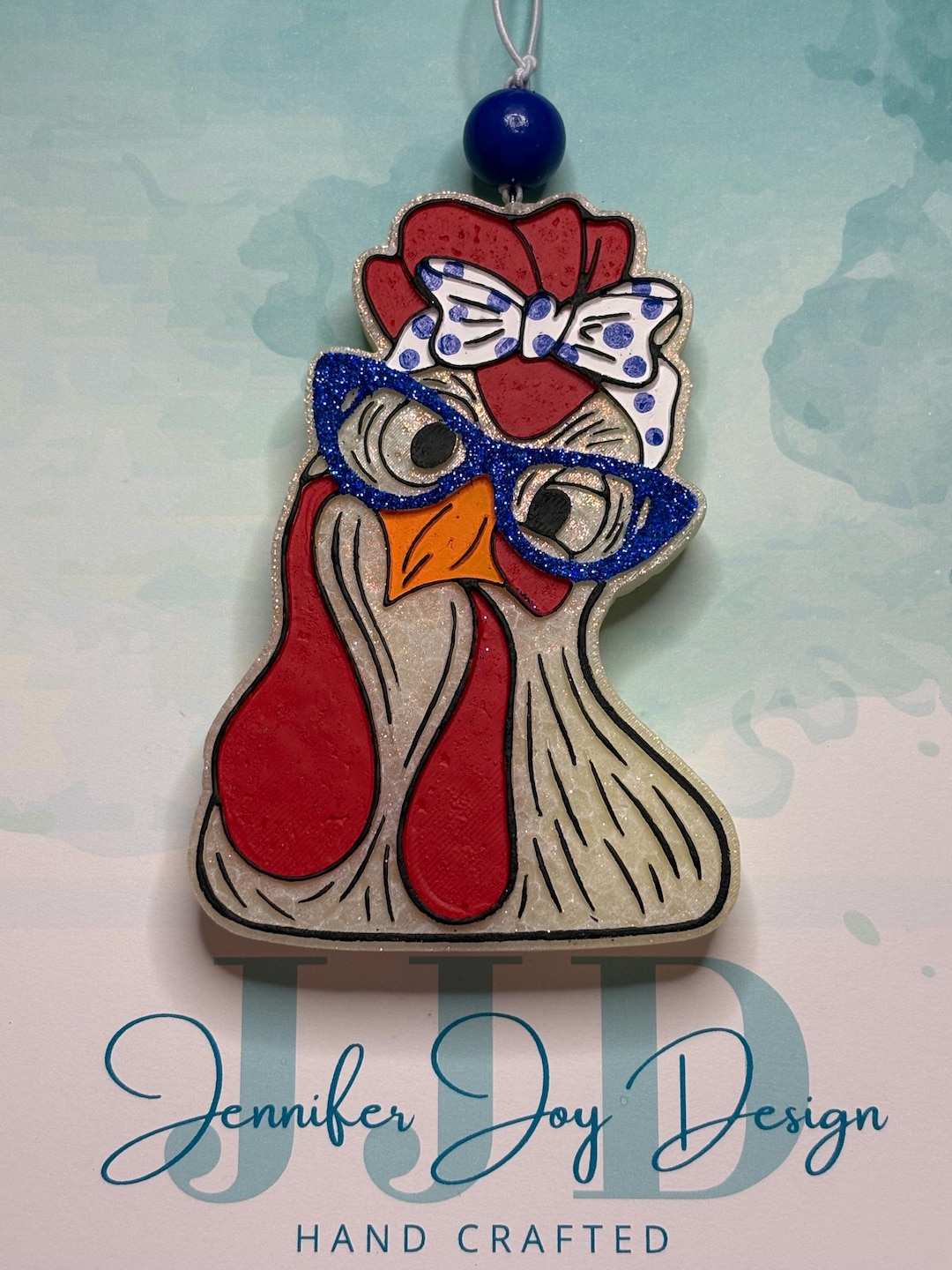 Chicken Freshie With Glasses - Etsy
