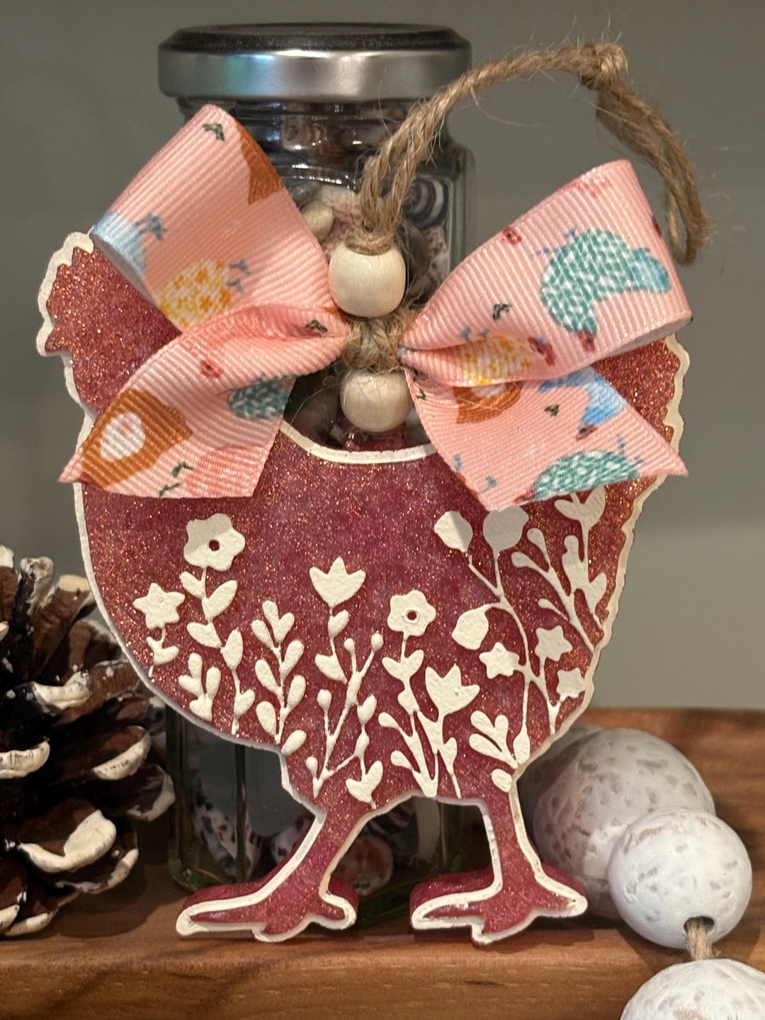 Flowered Chicken Freshie - Etsy