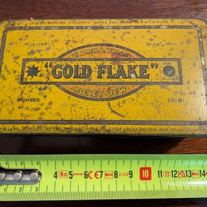 Vintage Tobacco Tin - "gold Flake" Honey Dew - Estimated Date From the ...