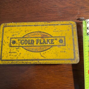 Vintage Tobacco Tin - "gold Flake" Honey Dew - Estimated Date From the ...