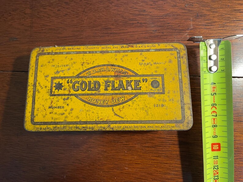 Vintage Tobacco Tin - "gold Flake" Honey Dew - Estimated Date From the ...