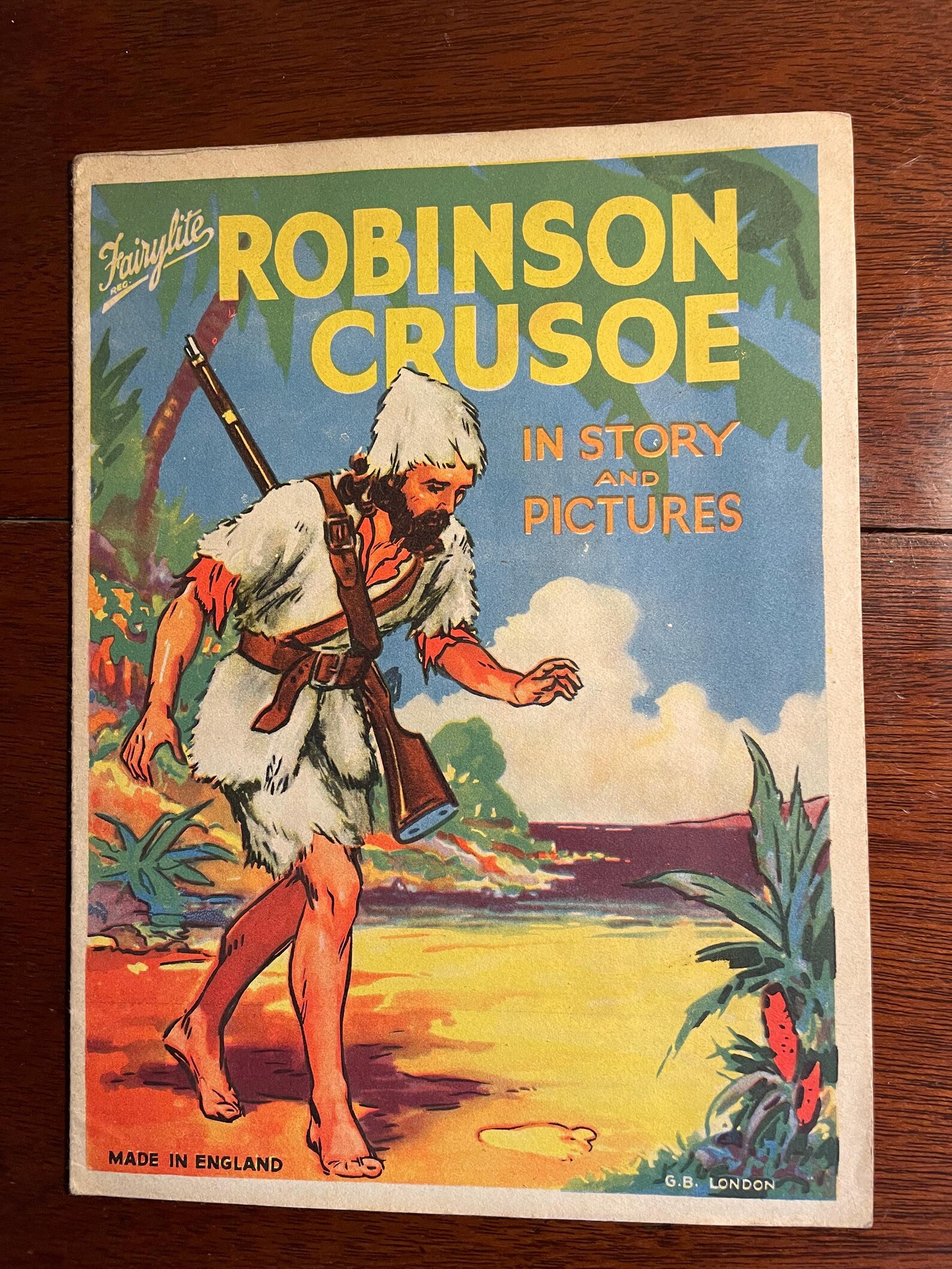 Original Fairylite Robinson Crusoe in Story & Pictures C.1950s - Etsy