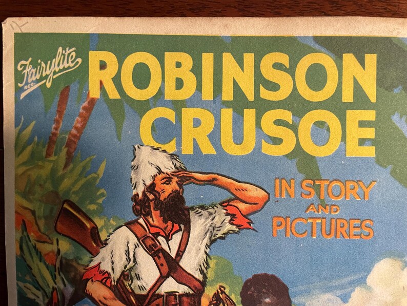 Original Fairylite Robinson Crusoe in Story & Pictures C.1950s - Etsy
