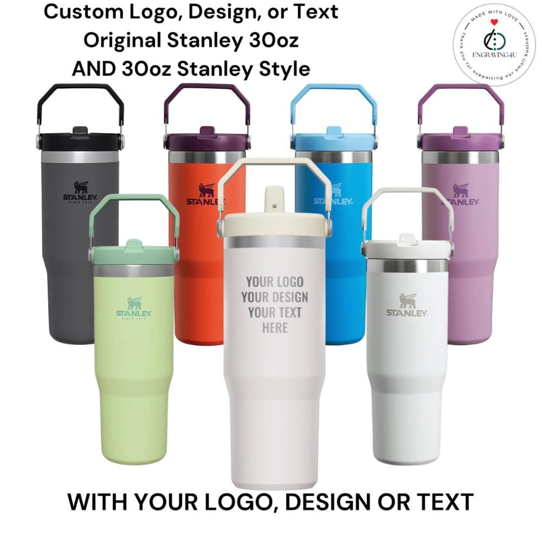 Personalized Stanley Iceflow 30oz Custom Engraved Water Bottle Flask ...