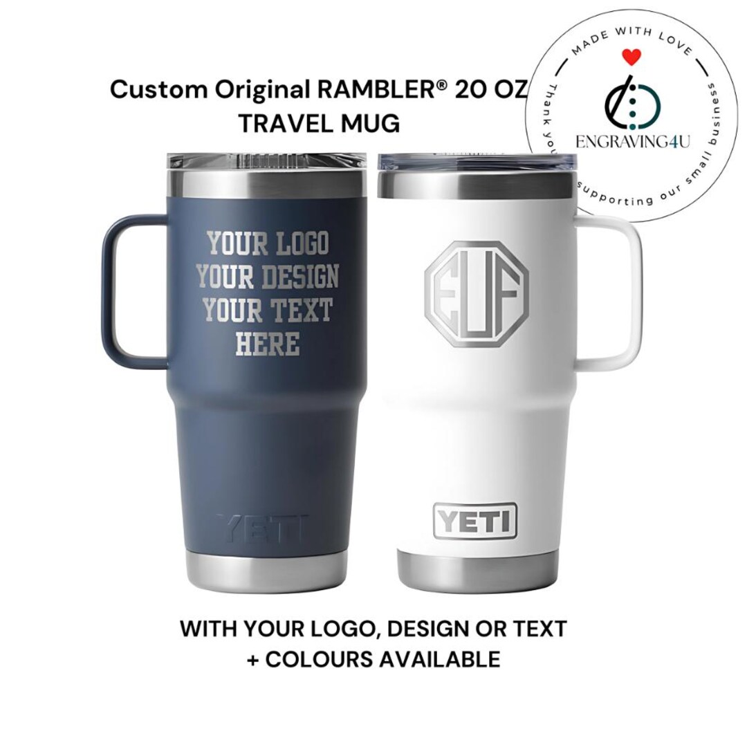 Custom YETI Rambler 20 Oz 591 Ml Travel Mug Insulated Tumbler for Him ...