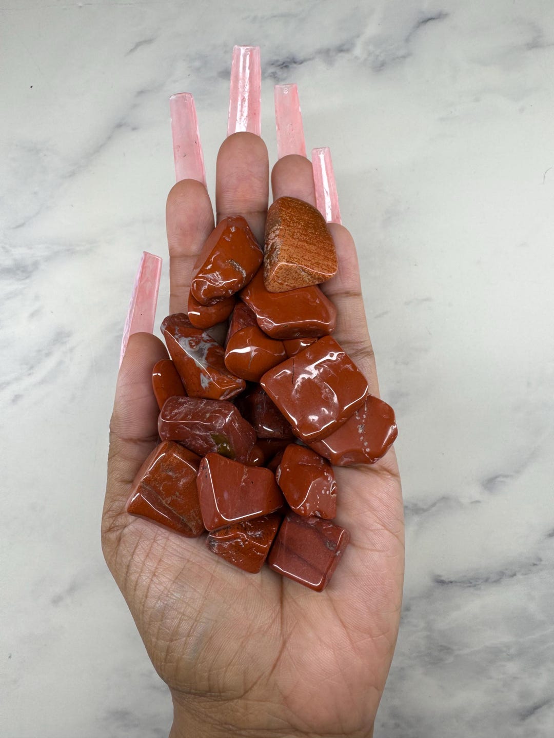 Tumbled Red Jasper Crystal Grounding Stone for Stability, Strength and ...