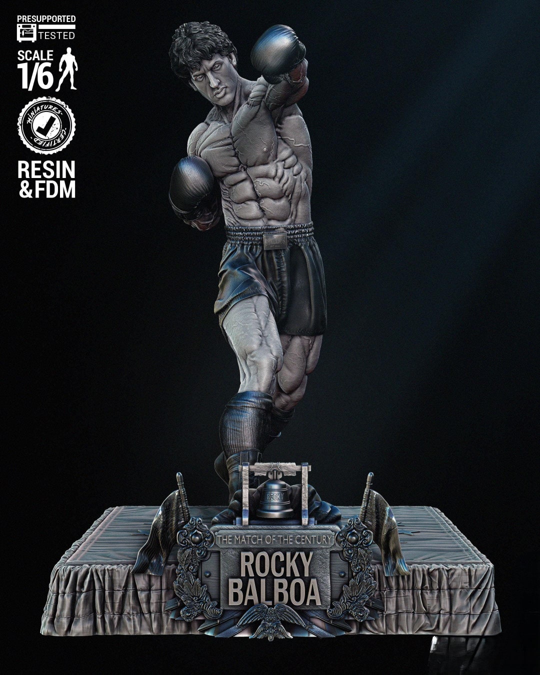 Rocky Balboa Main Character From the Movie Rocky STL File for 3D ...