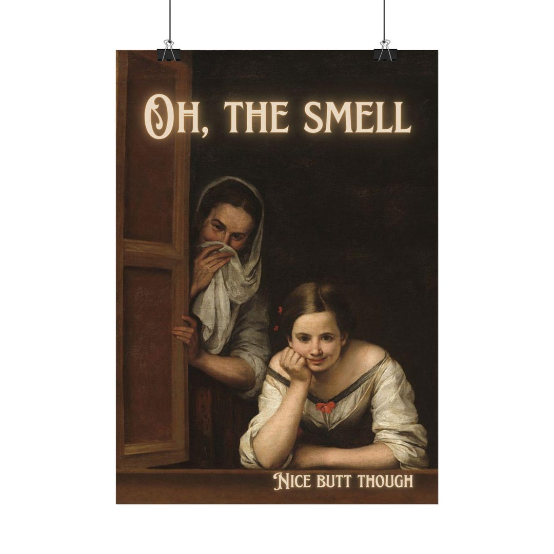 Funny Bathroom Poster - 'oh, the Smell' - Humorous Home Decor, Funny ...