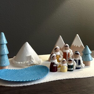 Montessori Wooden Eskimo Toy Set: Waldorf-inspired Learning - Etsy