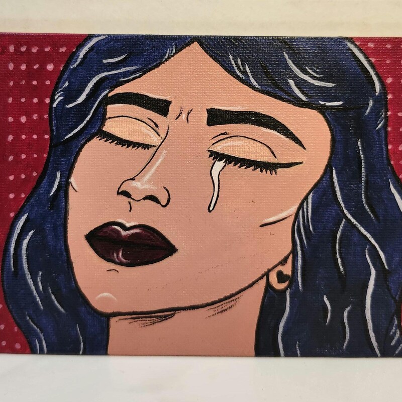 Crying Comic Girl - Etsy