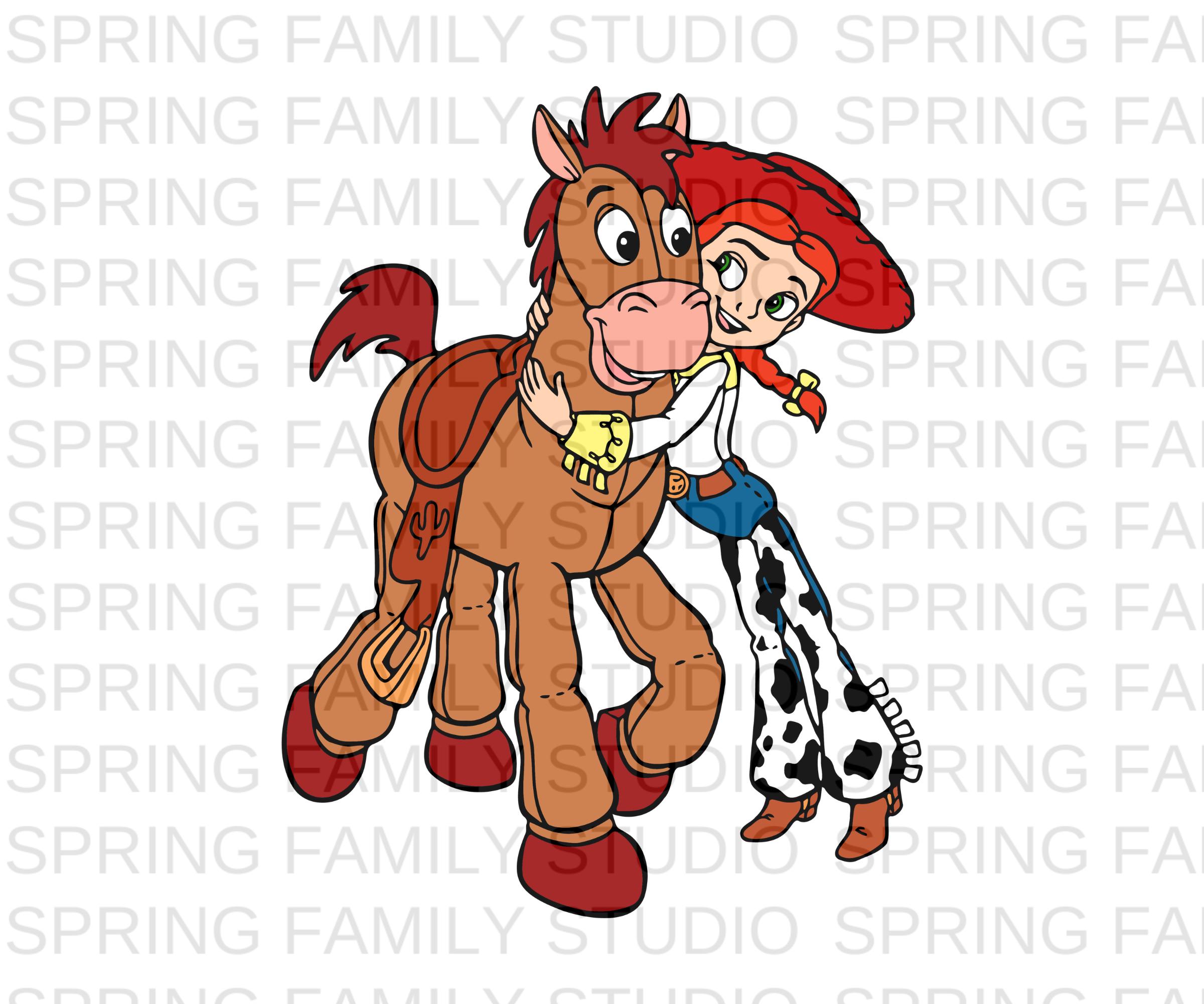Retro Toy Story Png, Jessie and Bullseye Png, Disneyworld Trip Png ...