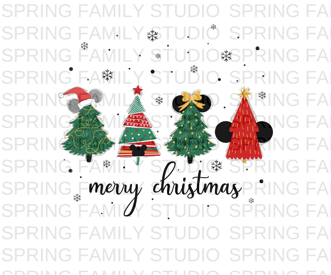 Mickey's Christmas Tree Png Svg, Mickey and Friends Christmas Png Svg ...