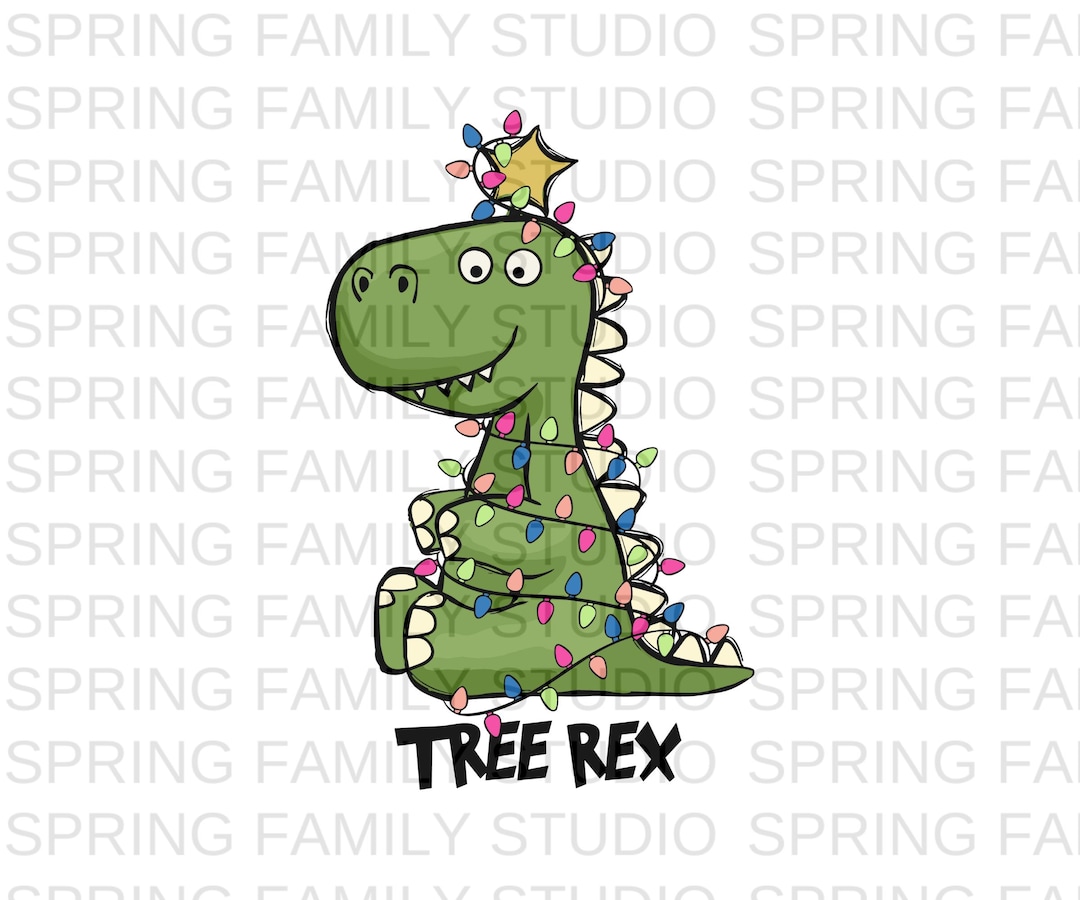 Tree Rex Christmas Png Svg, T-rex Christmas Png Svg,christmas Dinosaur ...