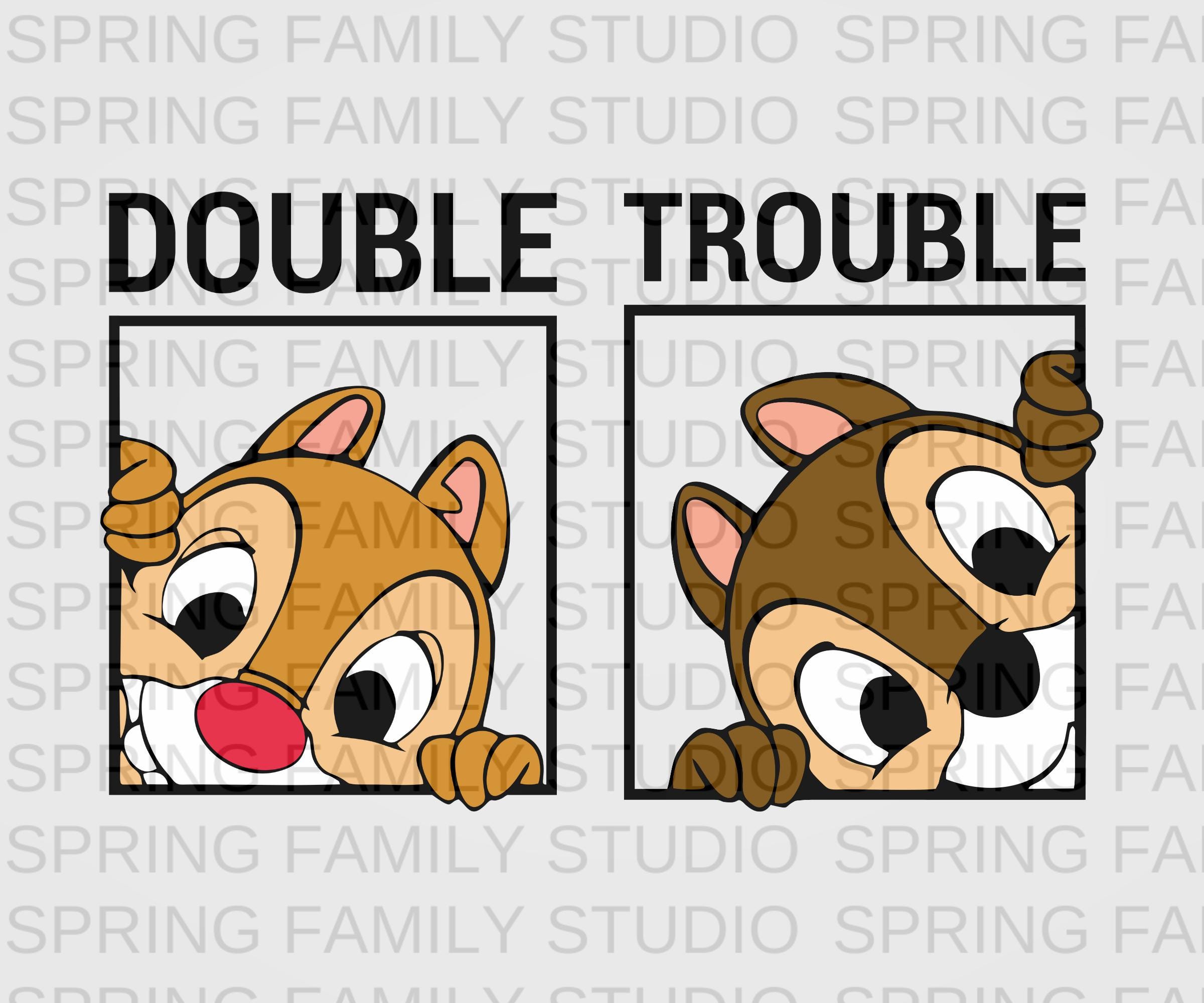 Chip and Dale Png, Double Trouble Png, Disney Couple Png, Disney Family ...