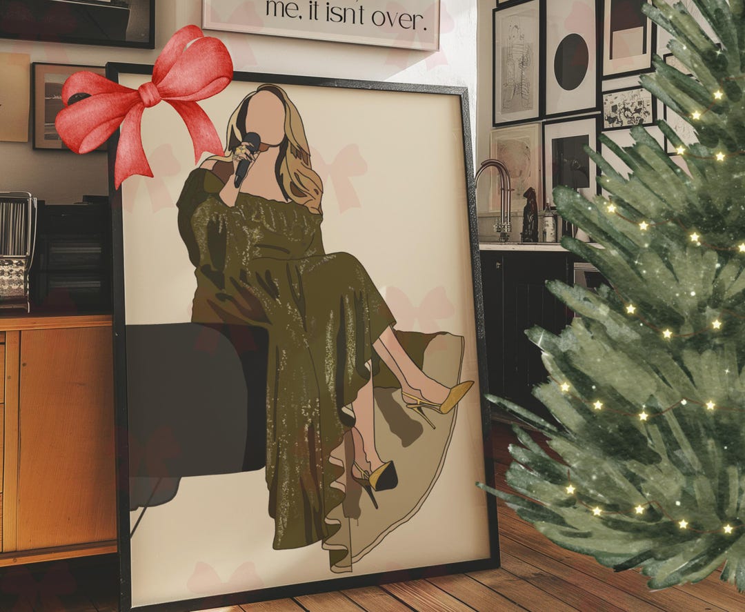 Minimalist Digital Singer Pop Wall Art Abstract Singer Celebrity Poster ...