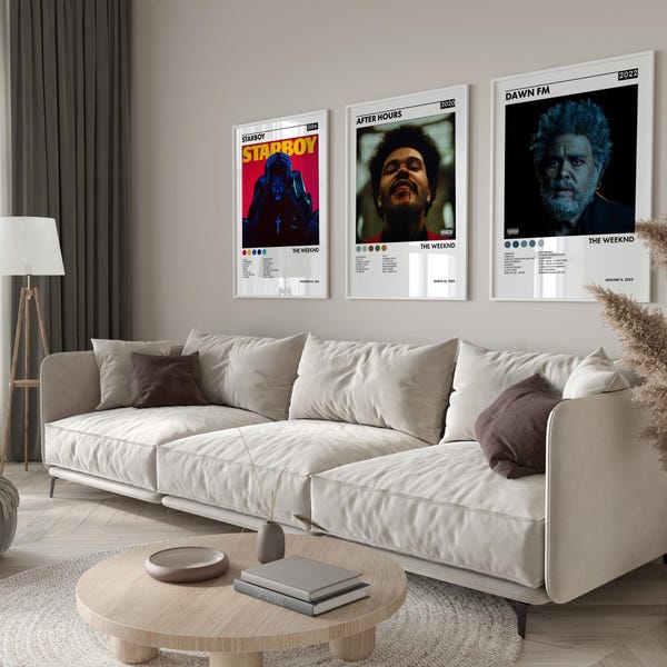 The Weeknd Wall Art - Etsy