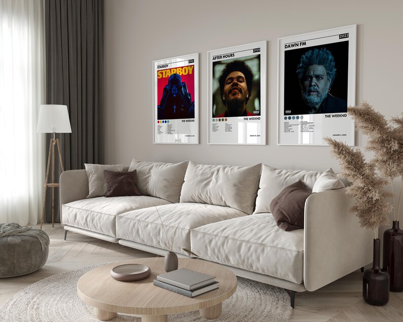The Weeknd Poster Set of 3 – Aesthetic Music Wall Art, Abel Tesfaye ...