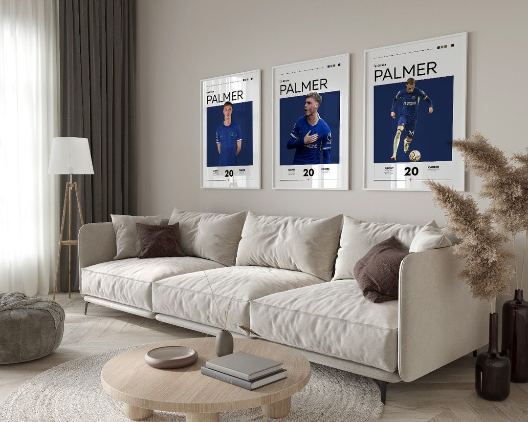 Set of 3 Cole Palmer Posters, Cole Palmer Download Poster, Chelsea ...