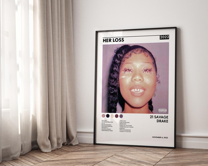 Set of 6 Drake Rap Album Posters, Drake Posters, Hip Hop Posters, Cover ...