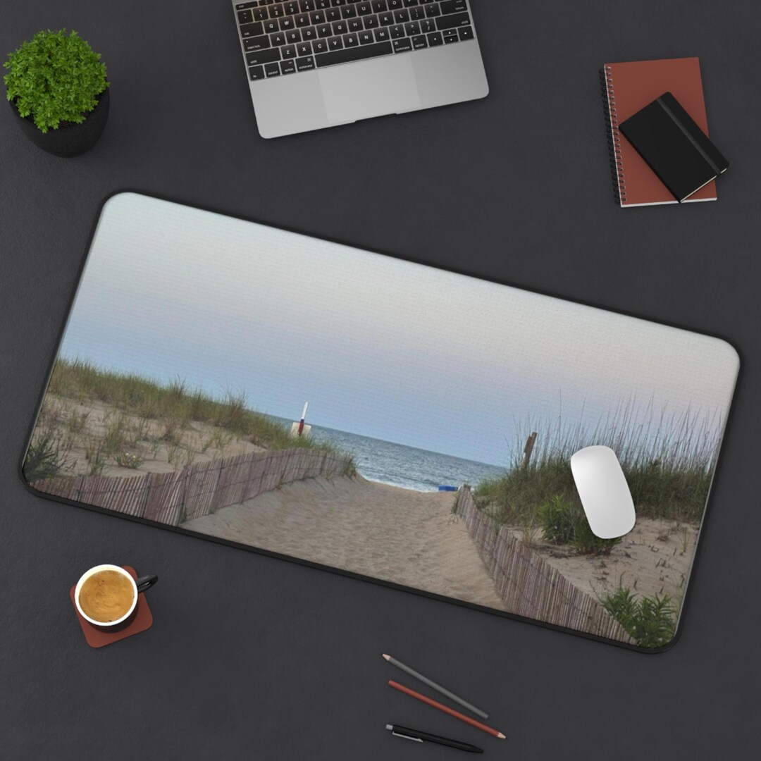 Desk Mat Beach Sunset Mat Ocean Beach Desk Mat Office Beach Sunset ...