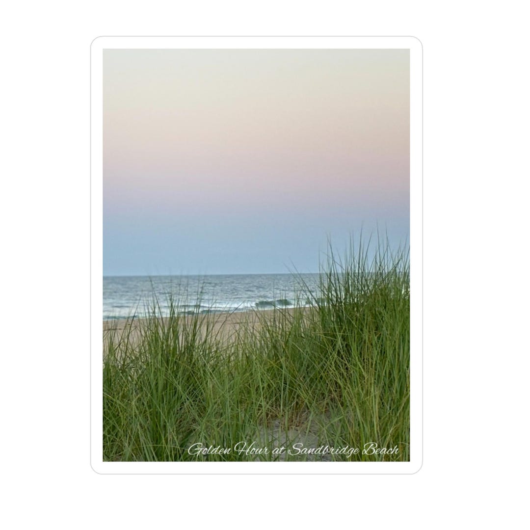 Sticker, Scrapbook Sticker, Beach Golden Hour Sticker, Beach Sticker at ...