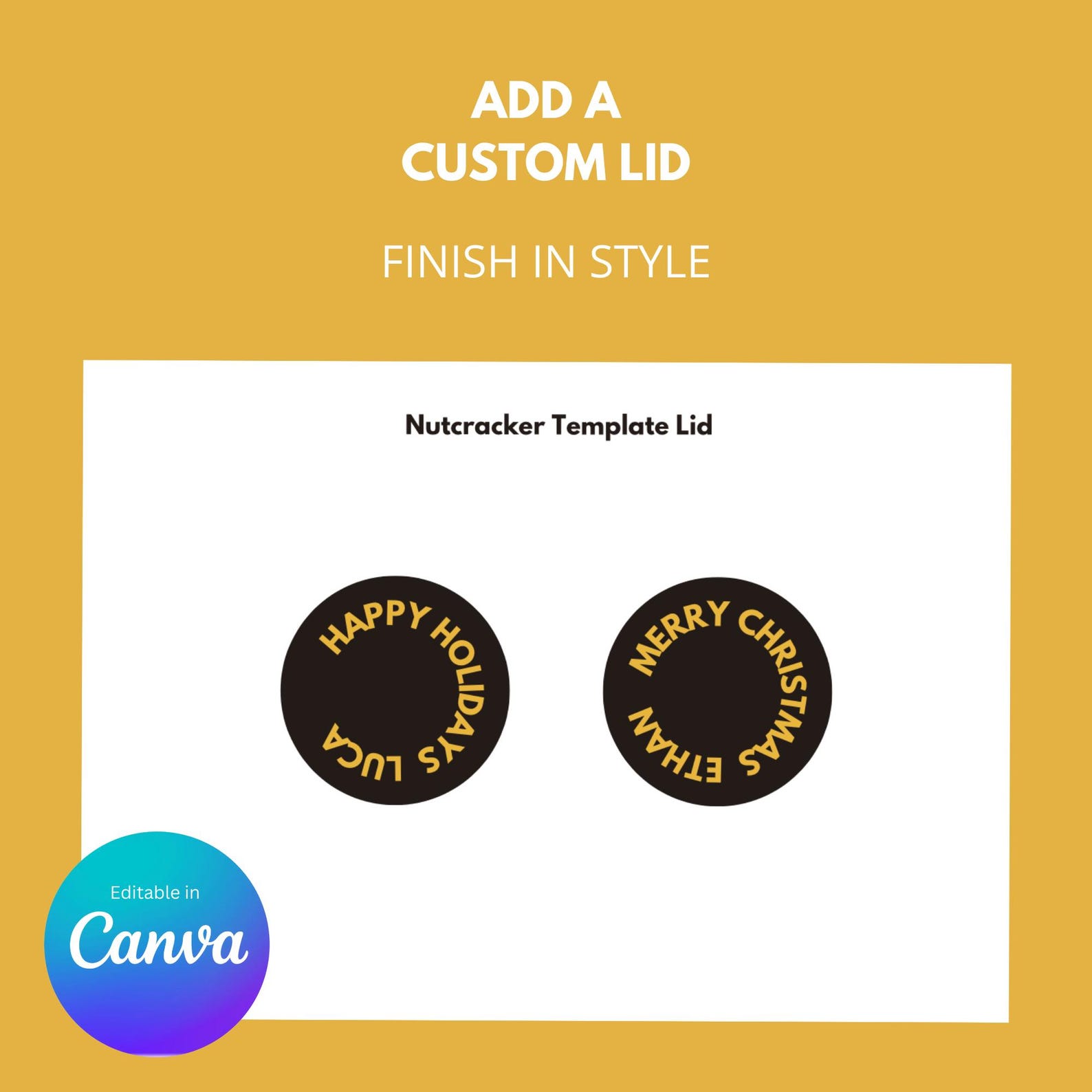 DIY Pringles Nutcracker Template | Editable Canva Printable | Christmas ...