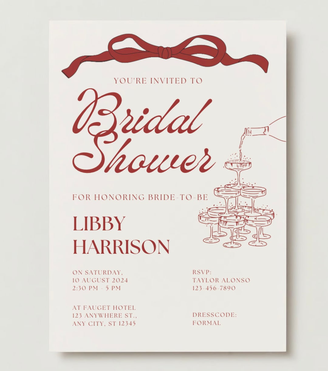 Customizable Hen Do Celebration Template - Etsy