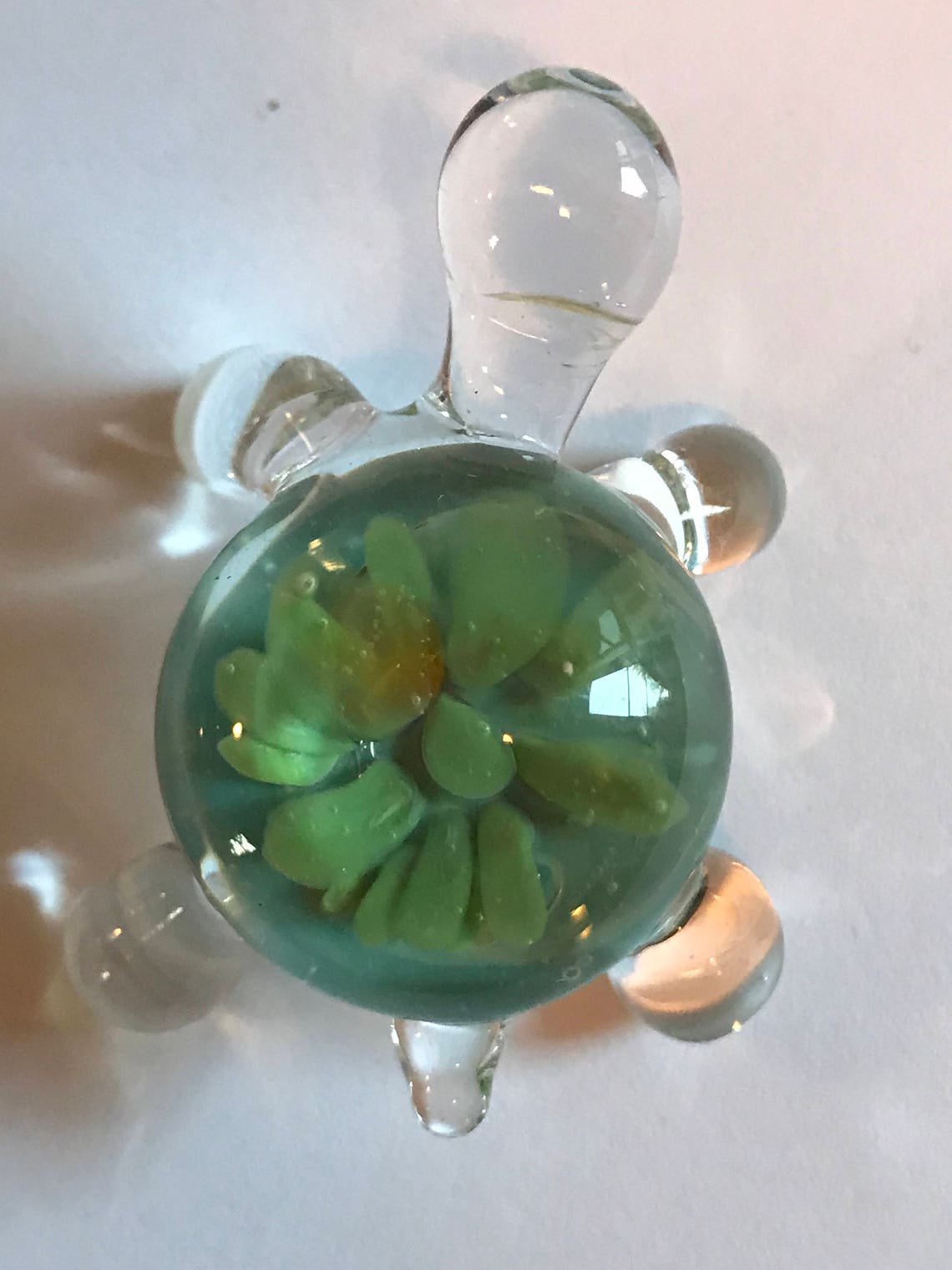 Blown Glass Turtle Figurine Made to Order Any Color - Etsy