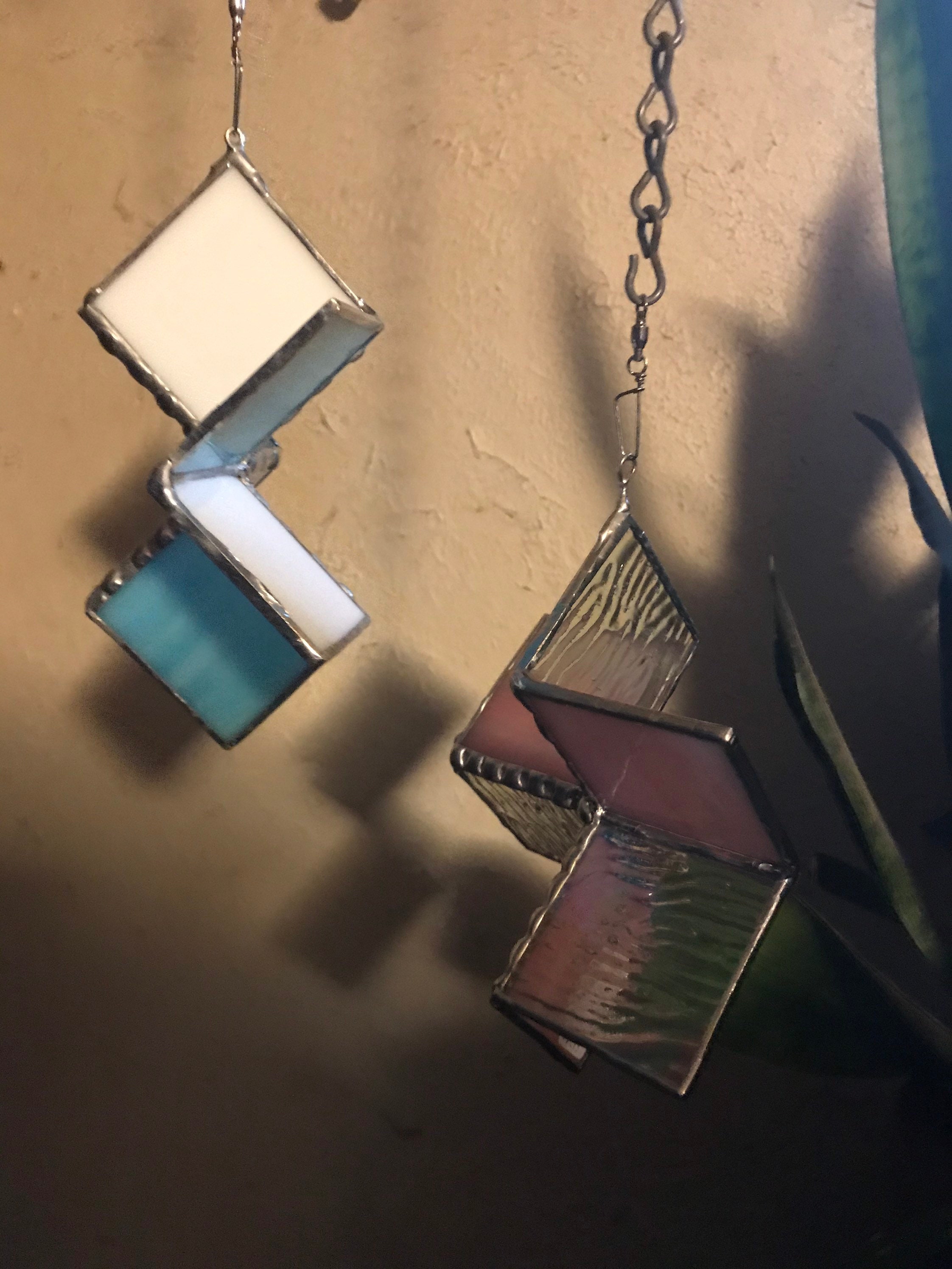 Stained Glass Wind Spinners Made to Order Any Color - Etsy