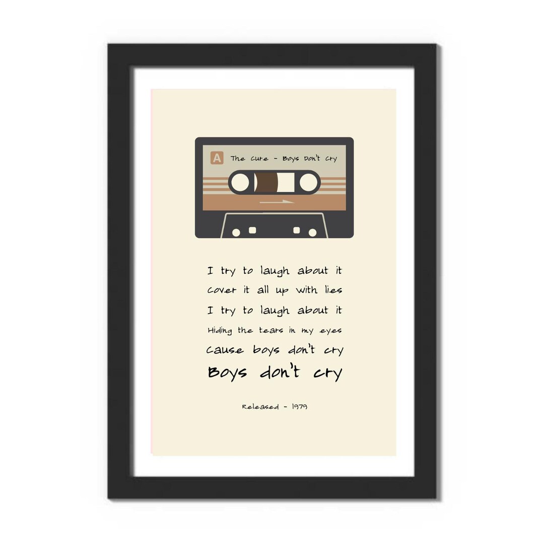 Boys Don't Cry Digital Download | Lyrical Print | Boys Don't Cry | 70s ...