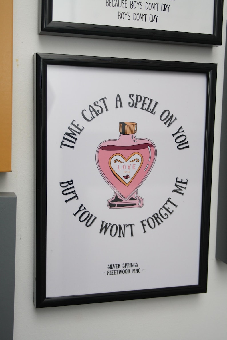 Fleetwood Mac Silver Springs Digital Download Lyrical Print Fleetwood ...