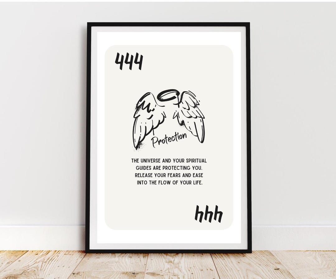 Angel Number 444 Digital Download Print | 444 Angel Number Instant ...