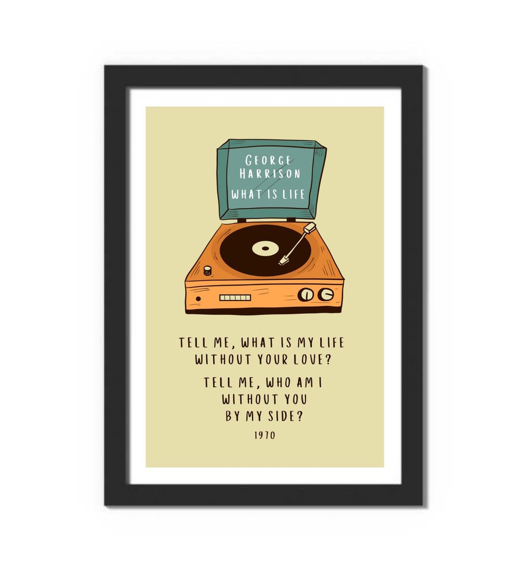 What is My Life Digital Download | Lyrical Print | 70s 80s Music Art - Etsy