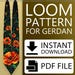 Native Lines PDF Pattern for Beaded Gerdan, Beading Loom Pattern, LOOM ...
