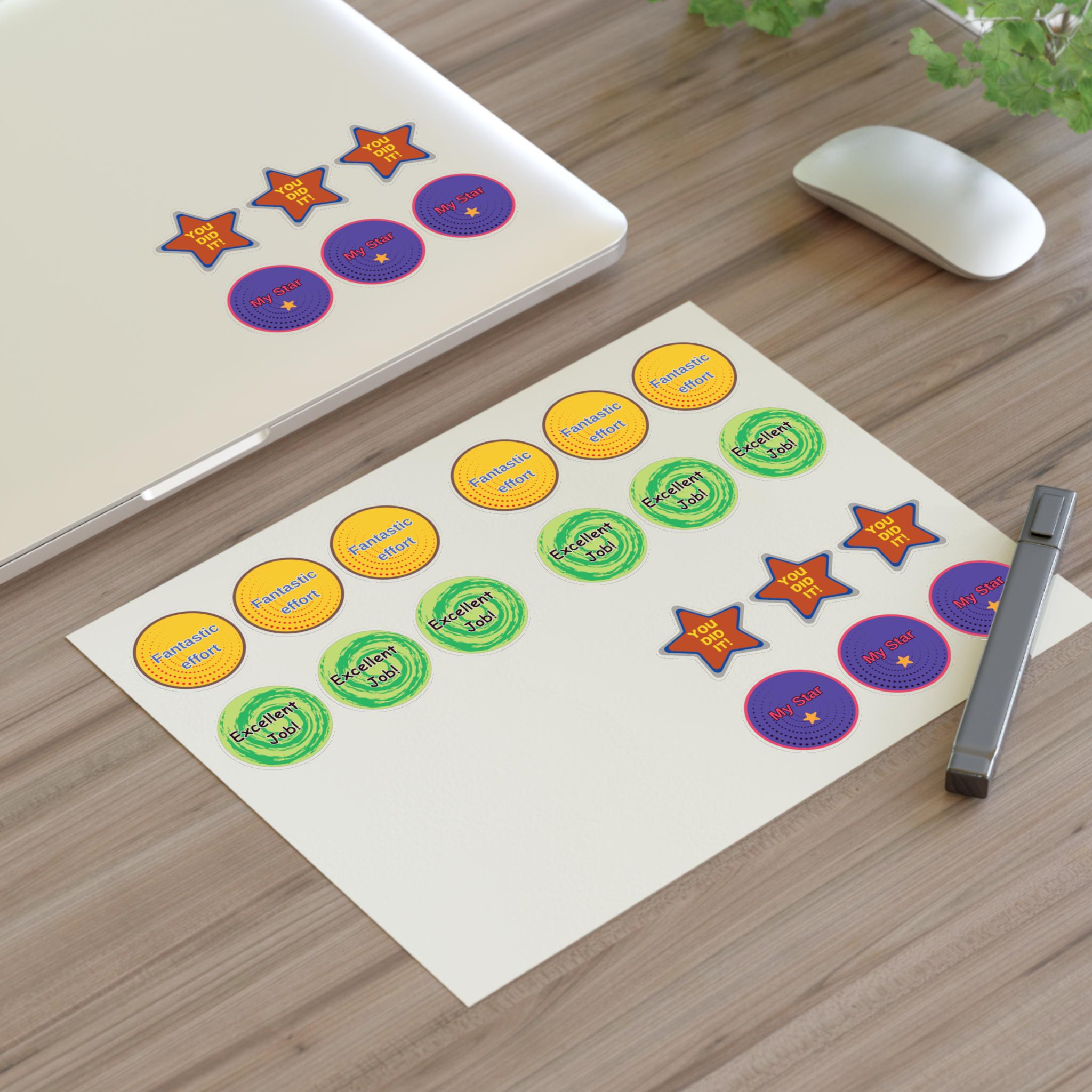 Positive Affirmation Sticker Sheets, Positive Words, Kids Craft ...