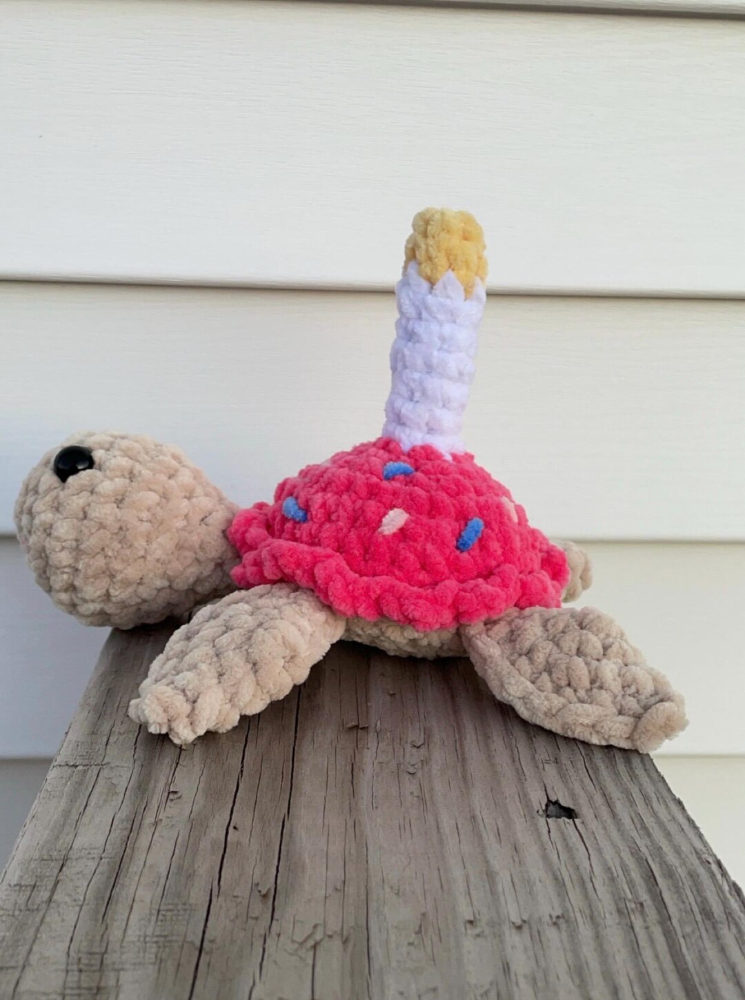 Crochet Birthday Cupcake Turtle - Etsy
