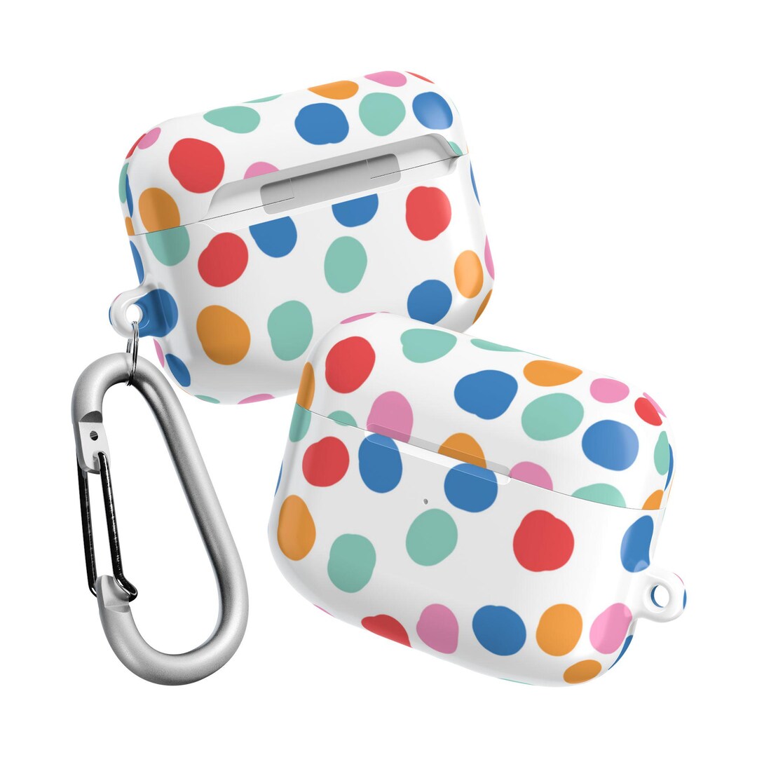 Colorful Polka Dot AirPod Case, Cute Tech Accessories, Gift for Music ...